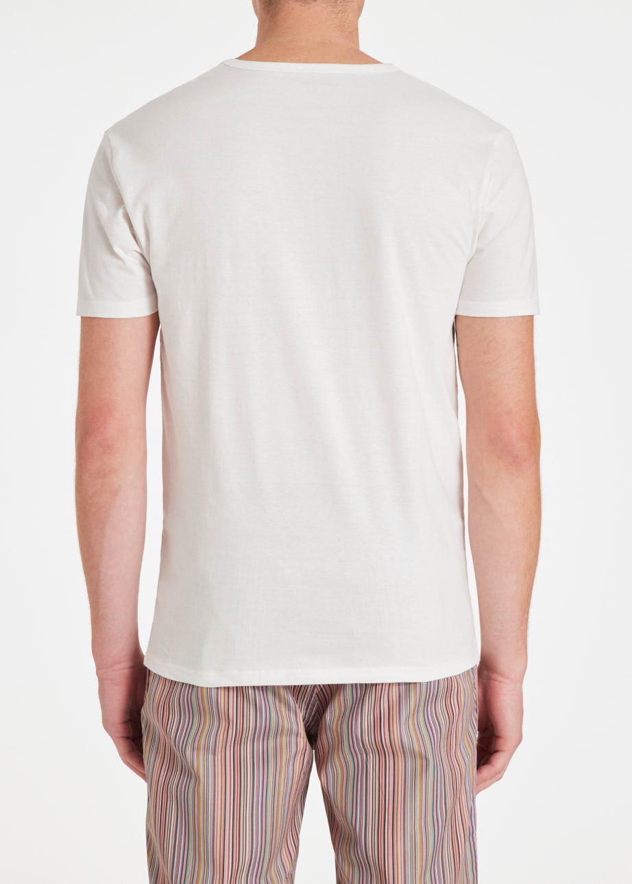 Men's Mixed Colour Cotton Logo Lounge T-Shirts Five Pack