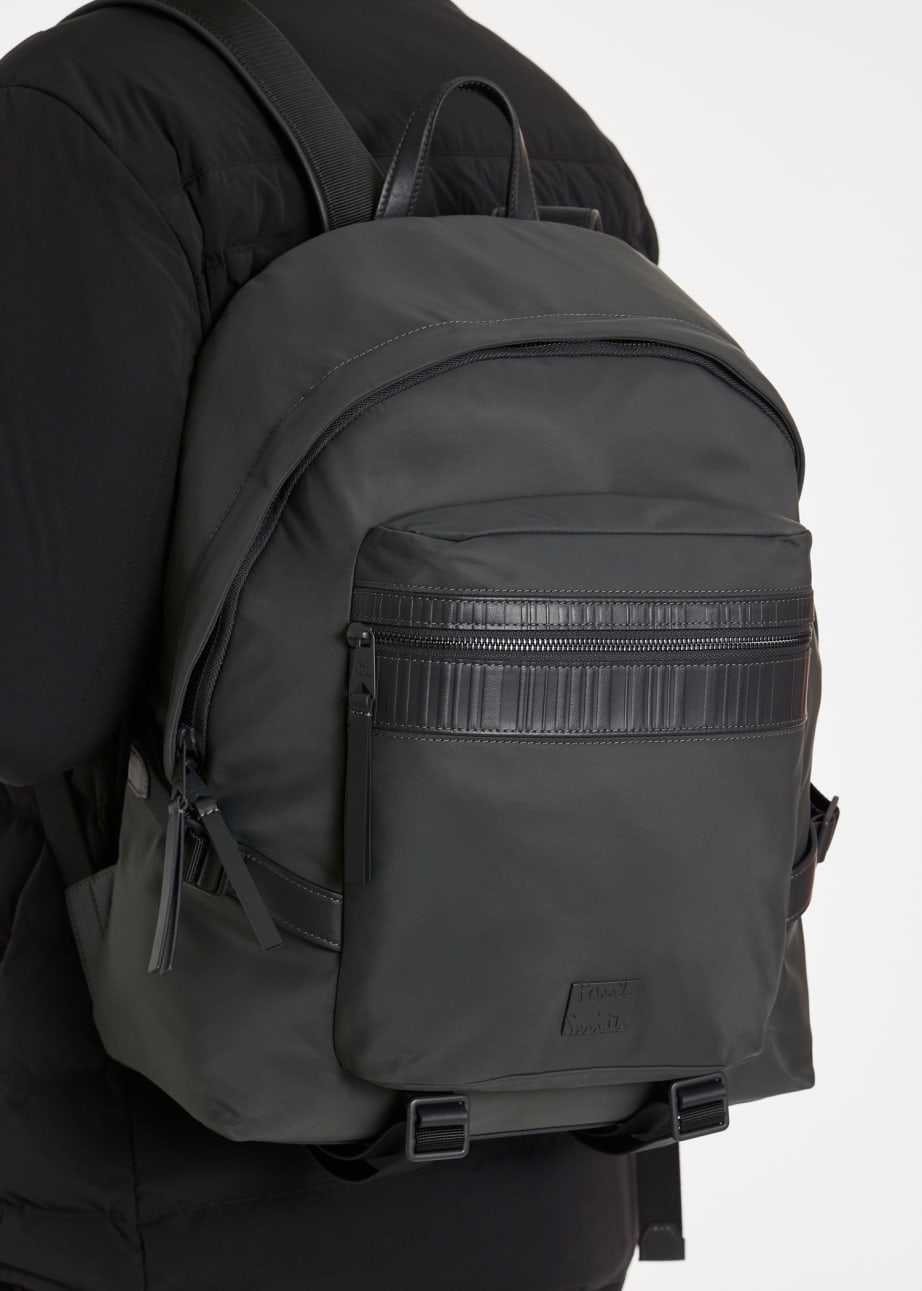Grey 'Shadow Stripe' Backpack
