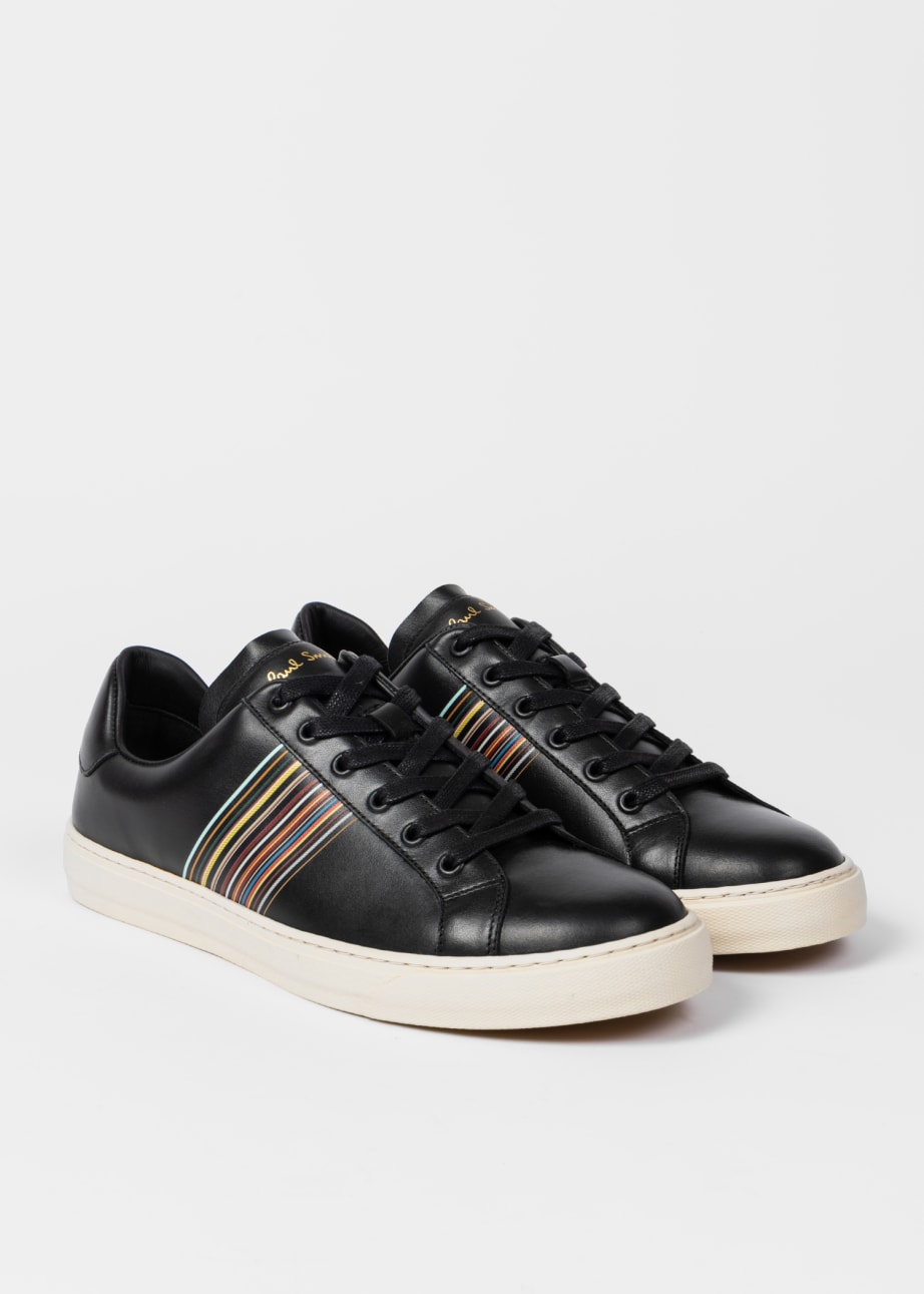 Men's Black Leather 'Hansen' Sneakers