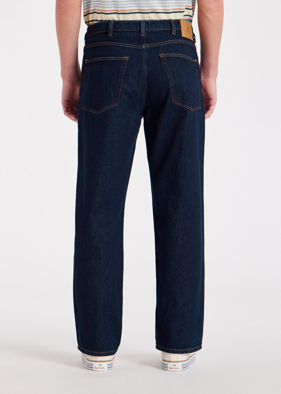 Relaxed-Fit Indigo Rinse 'Organic Vintage Stretch' Jeans