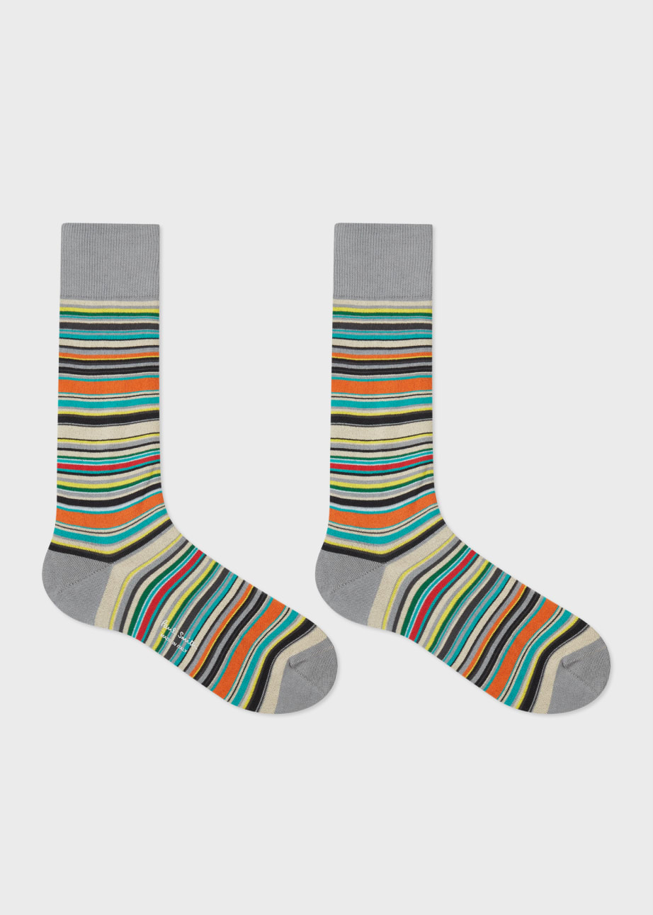 Men's Tri-Colour 'Signature Stripe' Socks Three Pack