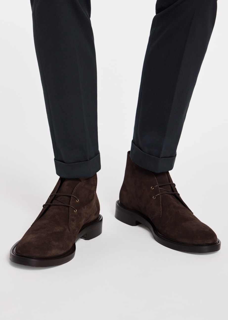 Men's Dark Brown Suede 'Kew' Boots