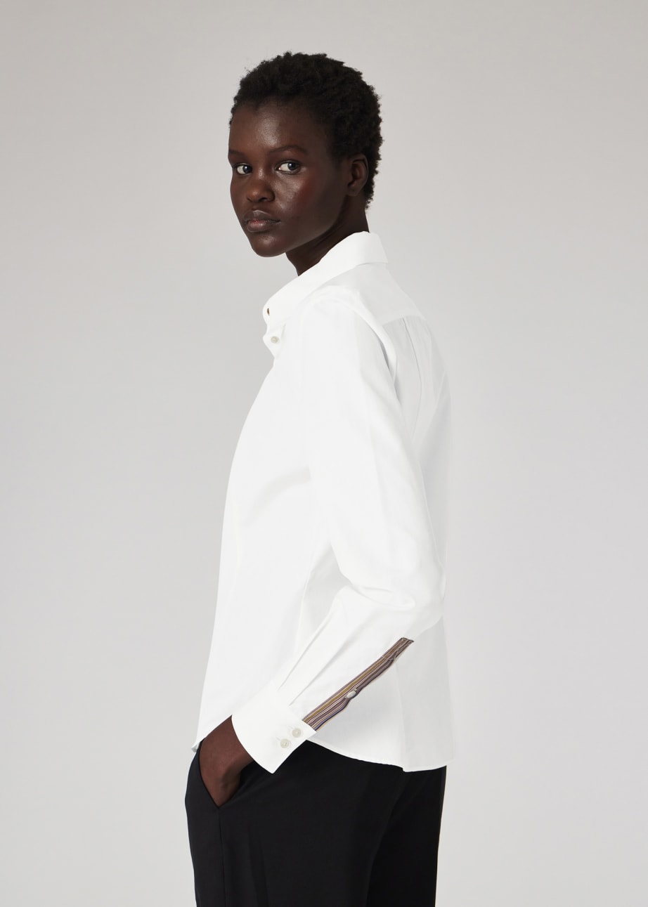 Women's White Cotton Shirt
