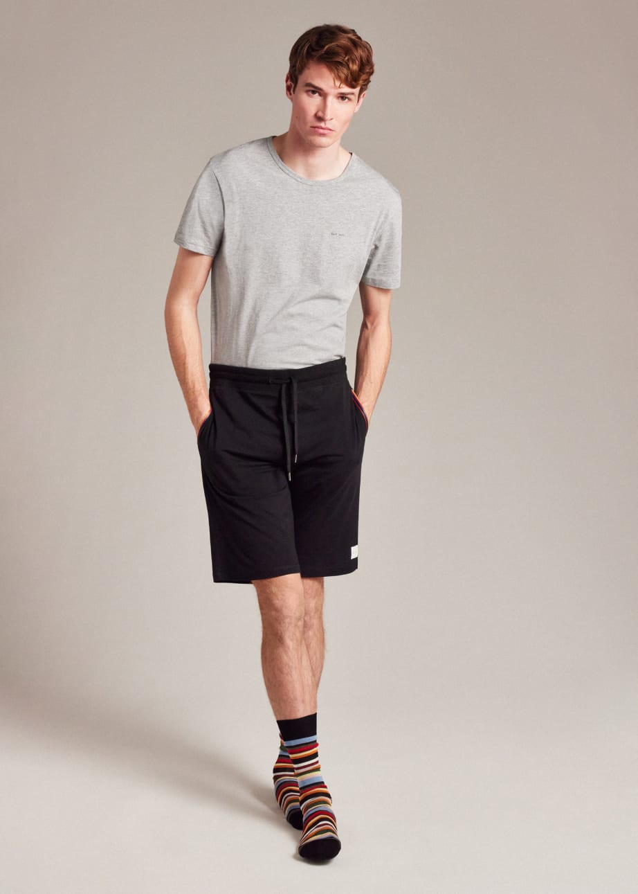 Men's Mixed Colour Cotton Logo Lounge T-Shirts Three Pack