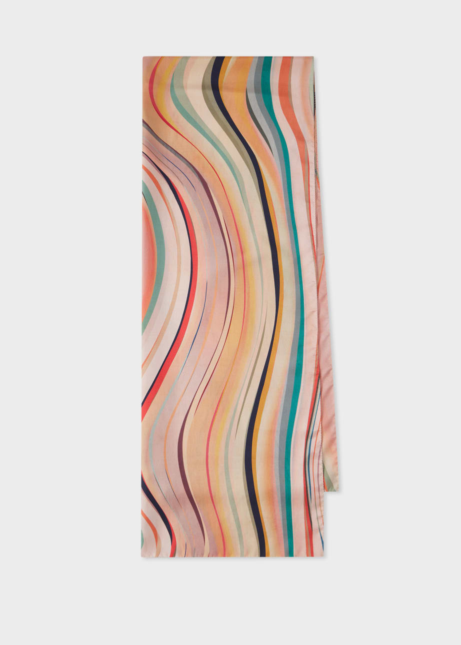 Women's Dusky Pink 'Swirl' Twill Scarf