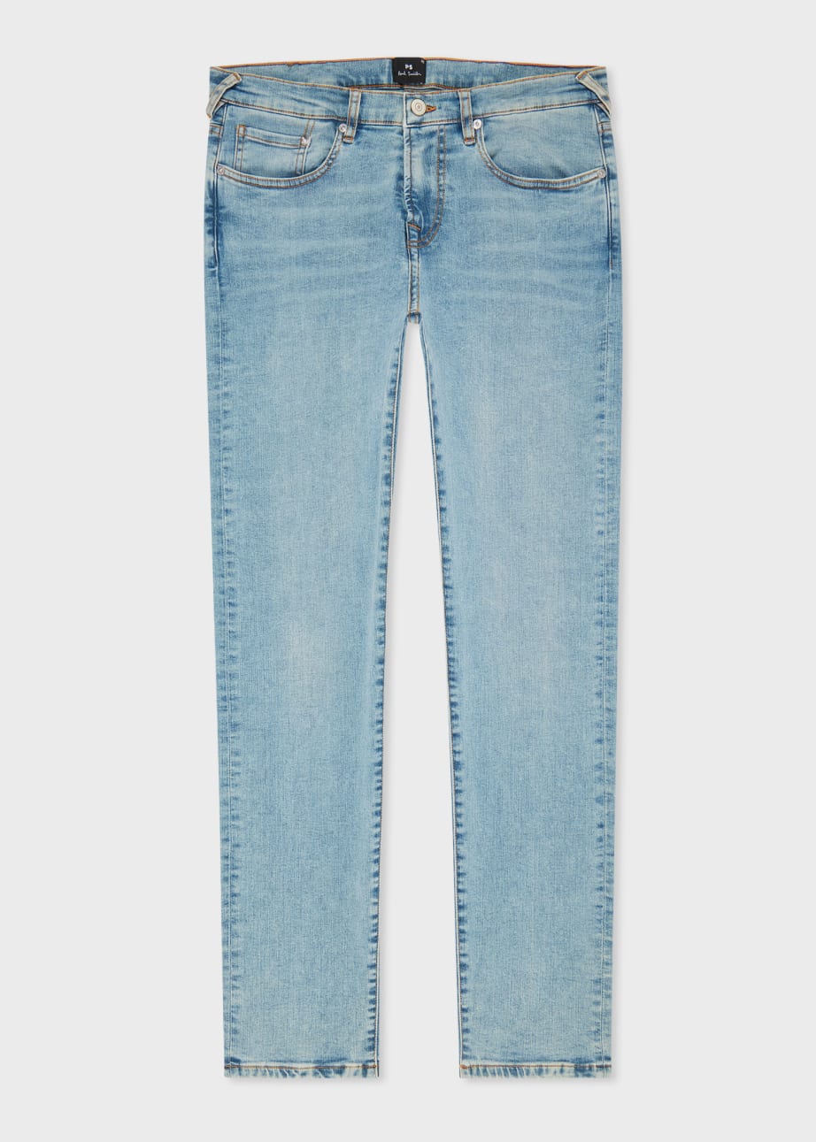 Men's Tapered-Fit Light-Wash 'Organic Reflex' Jeans