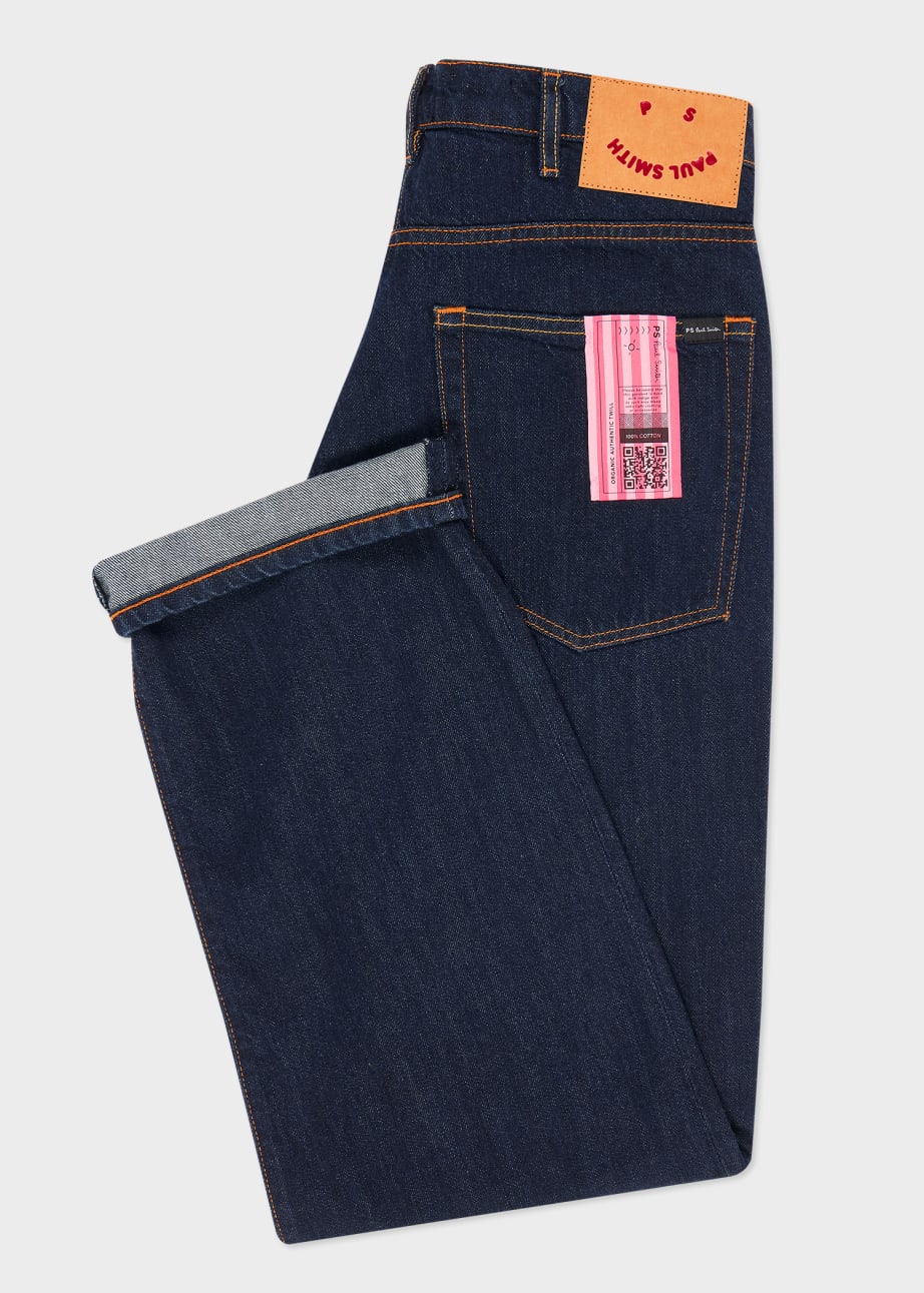 Men's Relaxed-Fit Indigo Rinse 'Organic Authentic Twill' Jeans