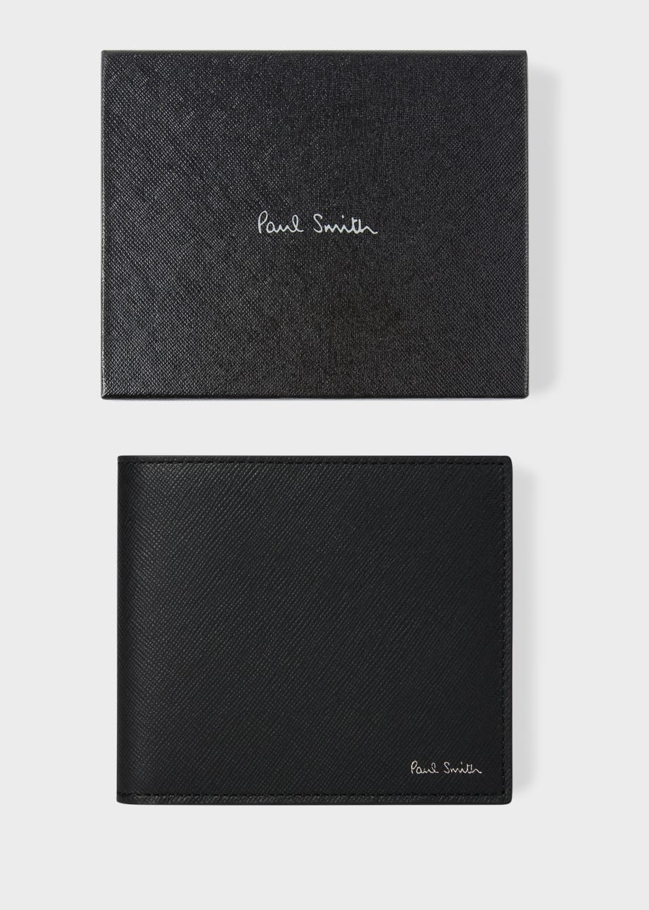 Black 'Signature Stripe Balloon Mount Fuji' Interior Billfold Wallet