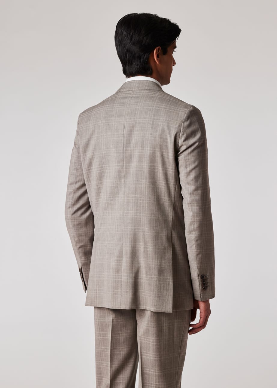 The Bloomsbury - Easy-Fit Grey Check Wool Suit