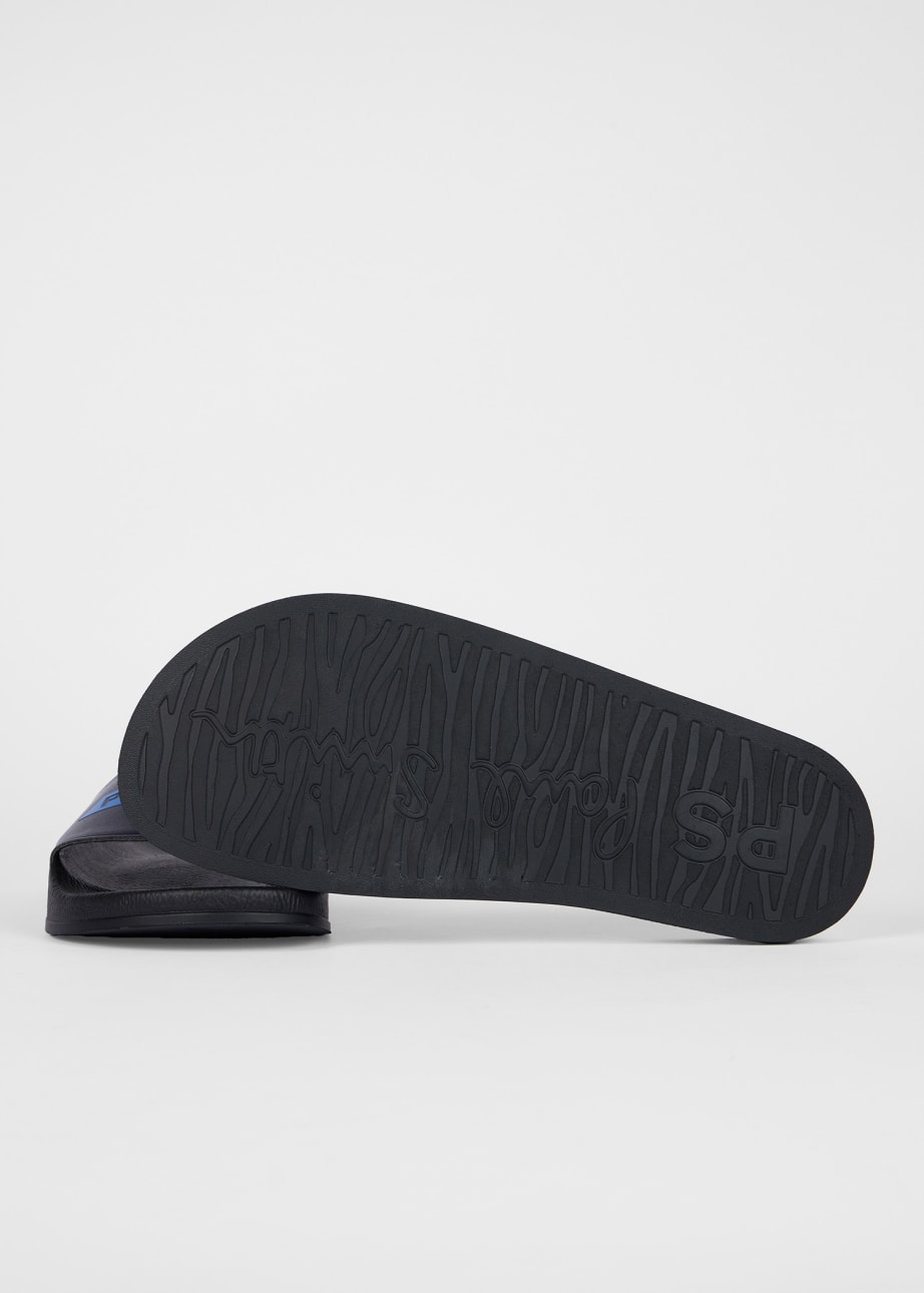 Men's Dark Navy Tilt Logo 'Nyro' Slides