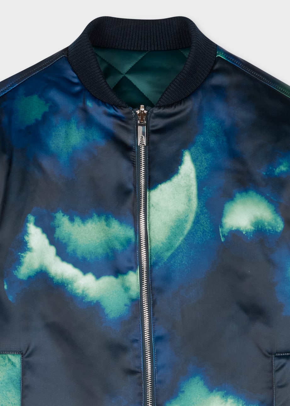 Women's Peacock Blue 'Aurora' Reversible Quilted Jacket