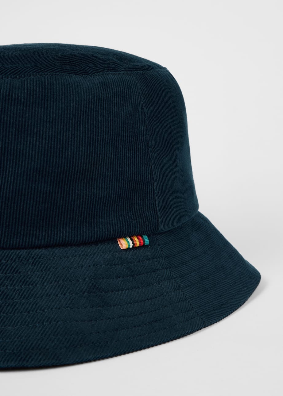 Navy Cord Bucket Hat