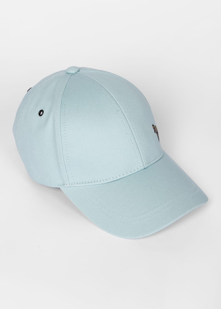Men's Light Blue Zebra Logo Baseball Cap