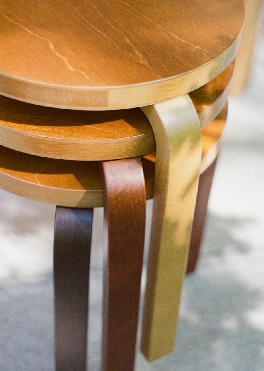 Artek Reimagined by Paul Smith - Four Colour-Stained Stool 60
