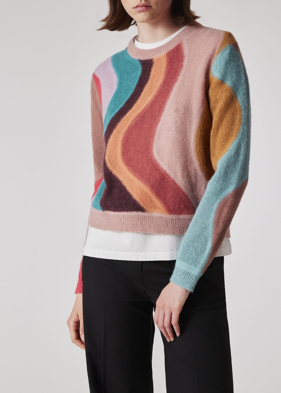 Women's 'Swirl' Alpaca & Wool-Blend Knitted Sweater