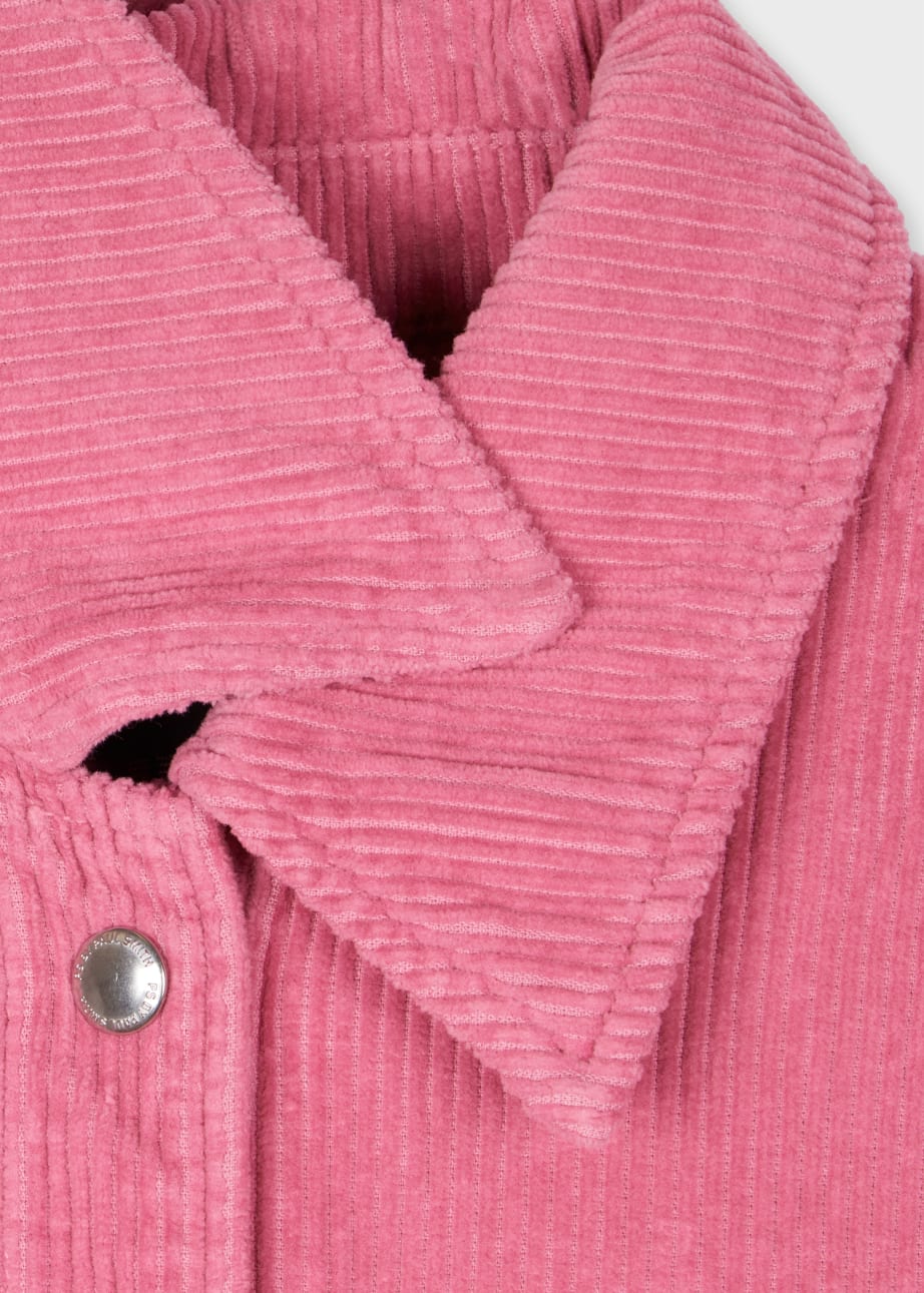 Women's Pink Corduroy Chore Jacket