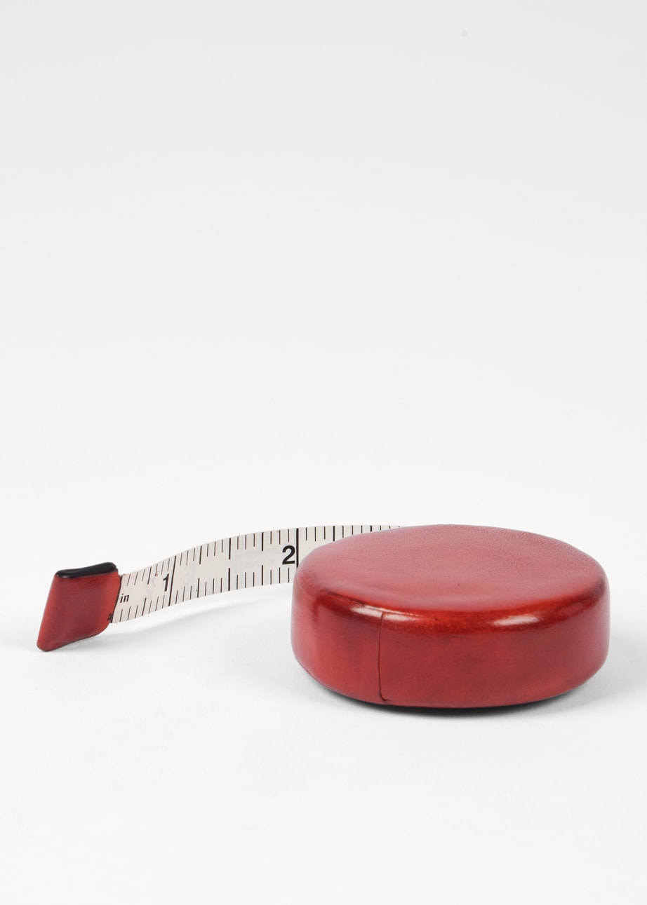 Il Bussetto for Paul Smith - Coral Red Leather Tape Measure