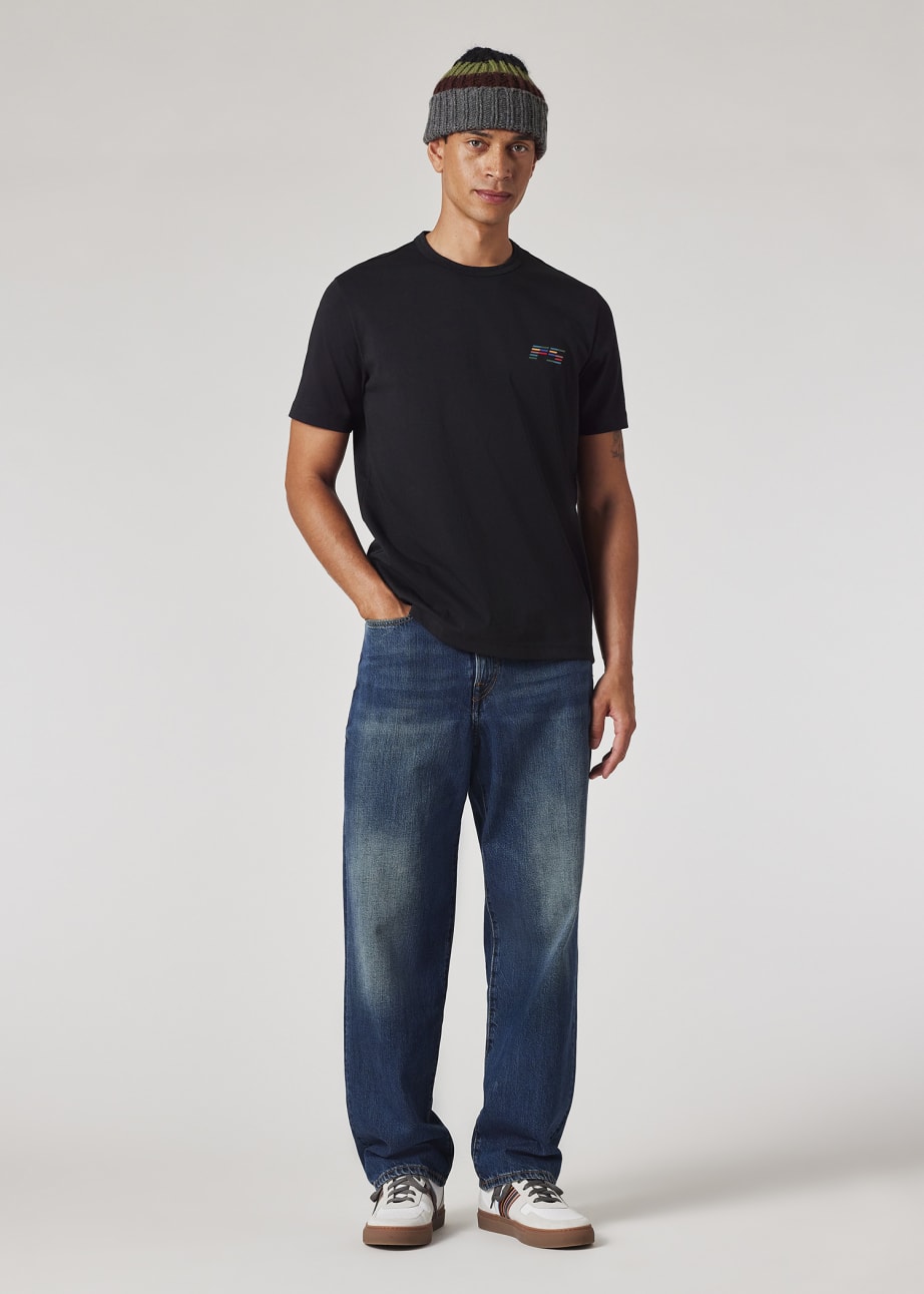Men's Black PS Tilt Logo T-Shirt