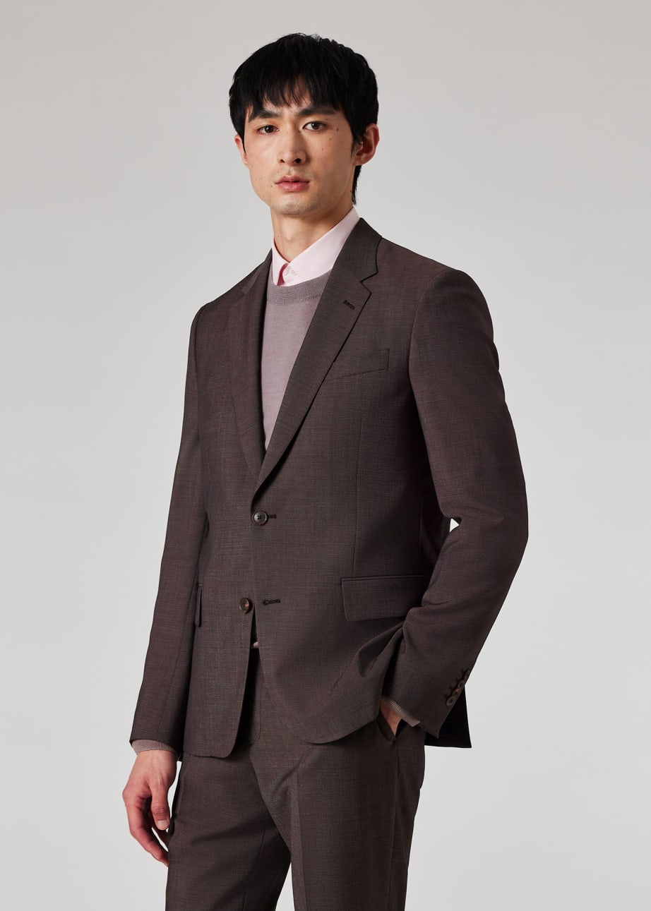 The Soho - Tailored-Fit Brown Wool Suit