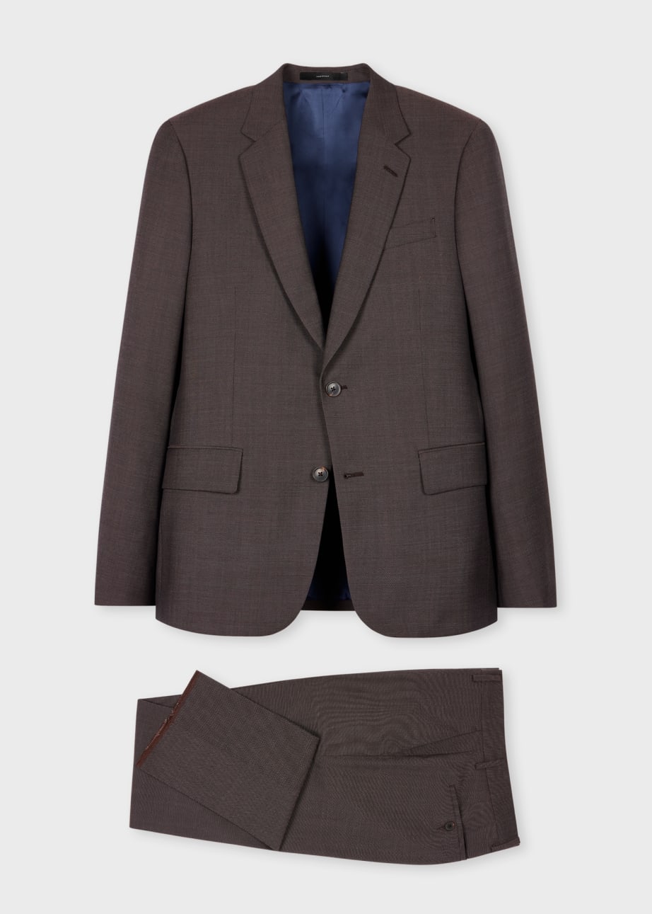 The Soho - Tailored-Fit Brown Wool Suit