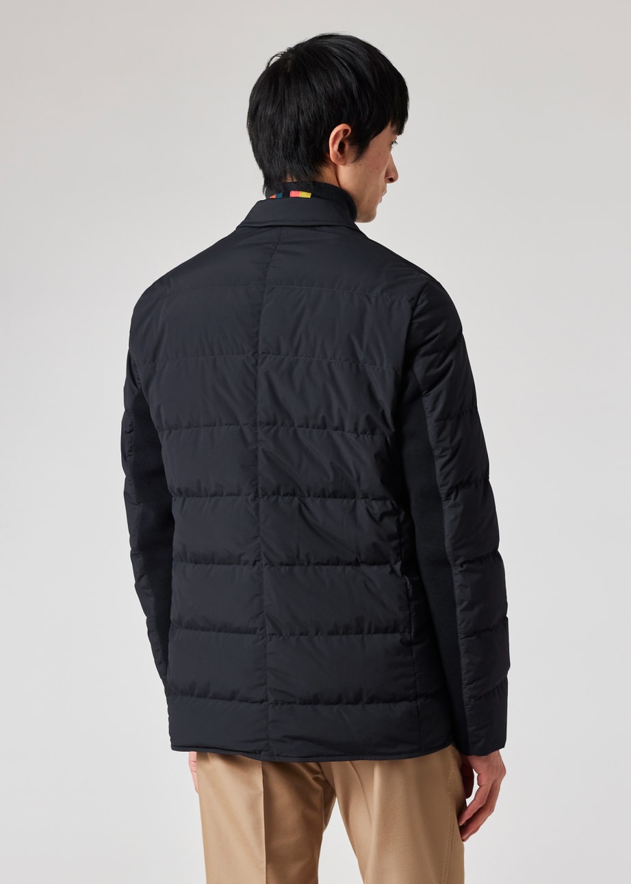 Men's Navy Hybrid Down Jacket
