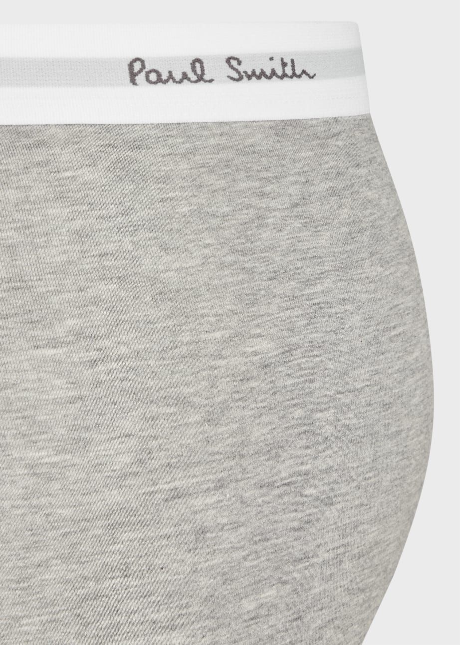 Men's Long Plain Boxer Briefs Three Pack