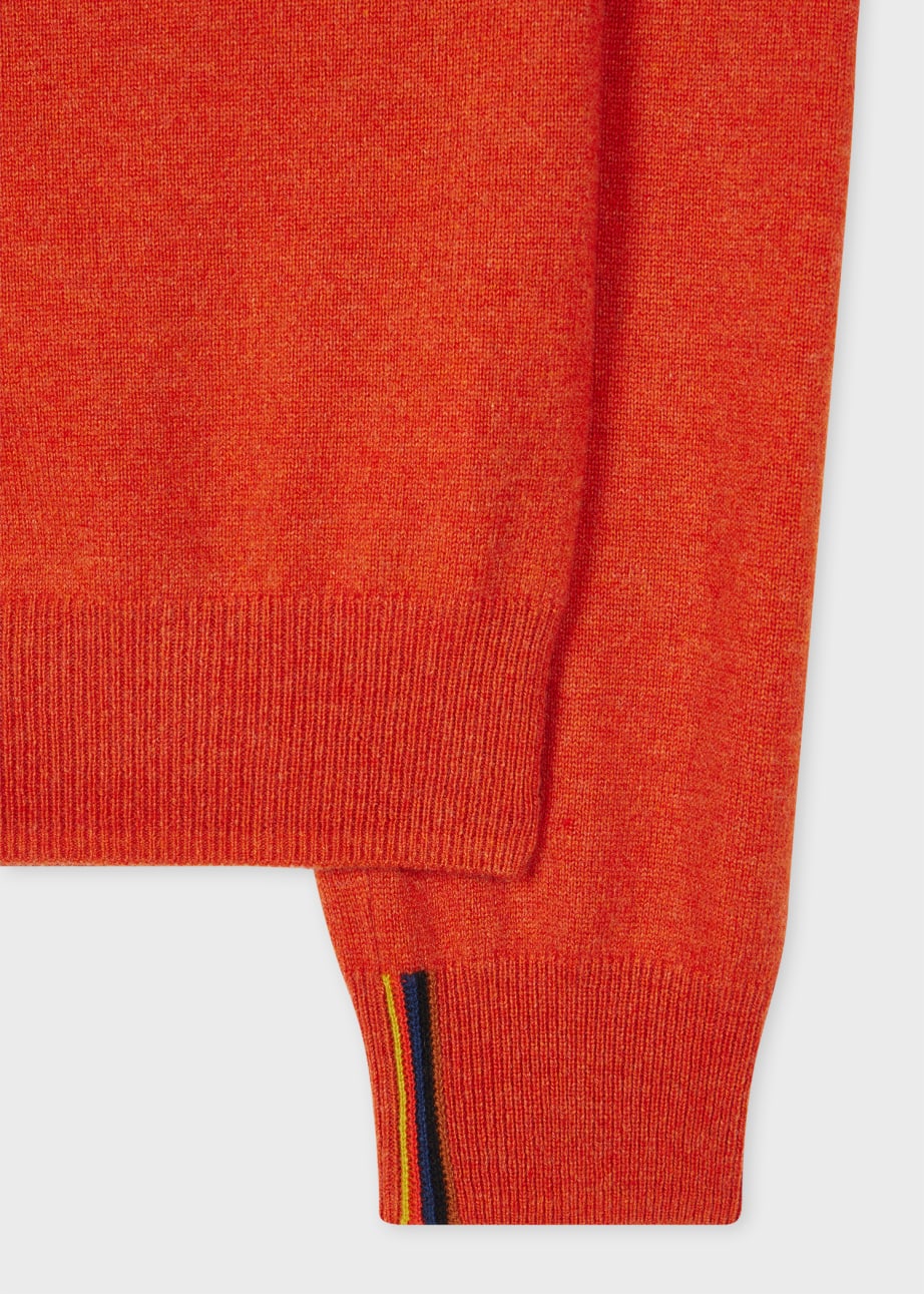 Men's Orange Cashmere Sweater