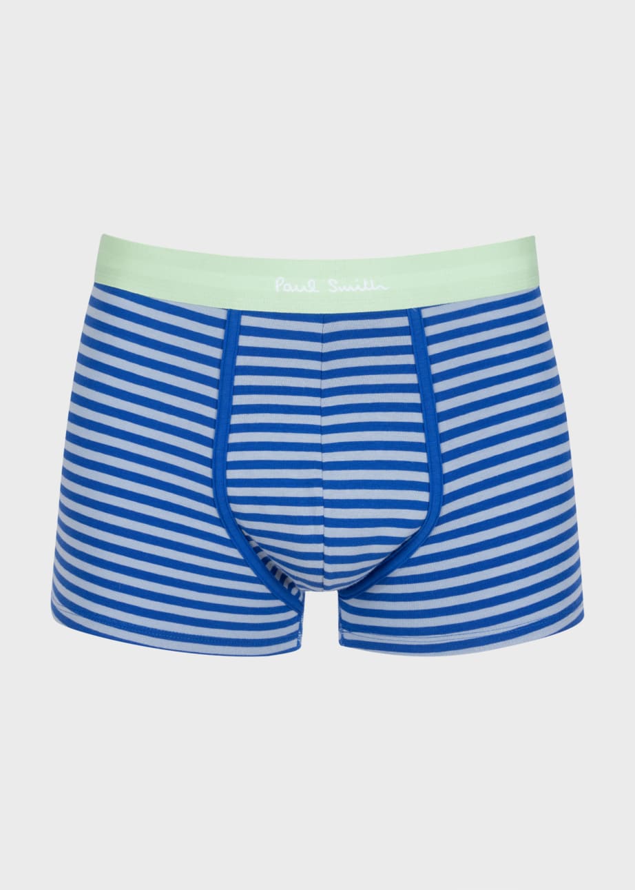 Blue Stripe Boxer Brief Three Pack