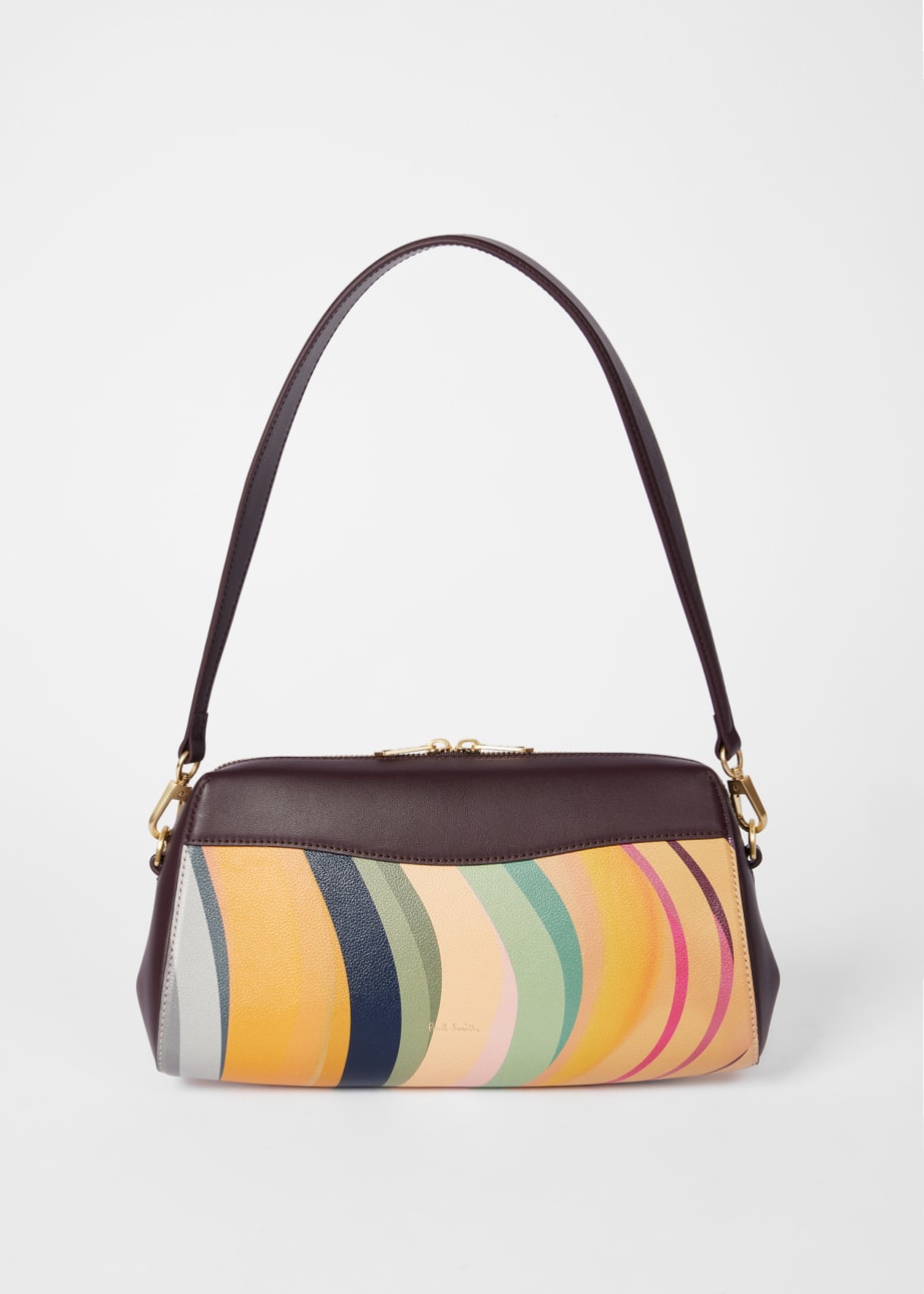 Women's 'Bridget' Swirl Leather Shoulder Bag
