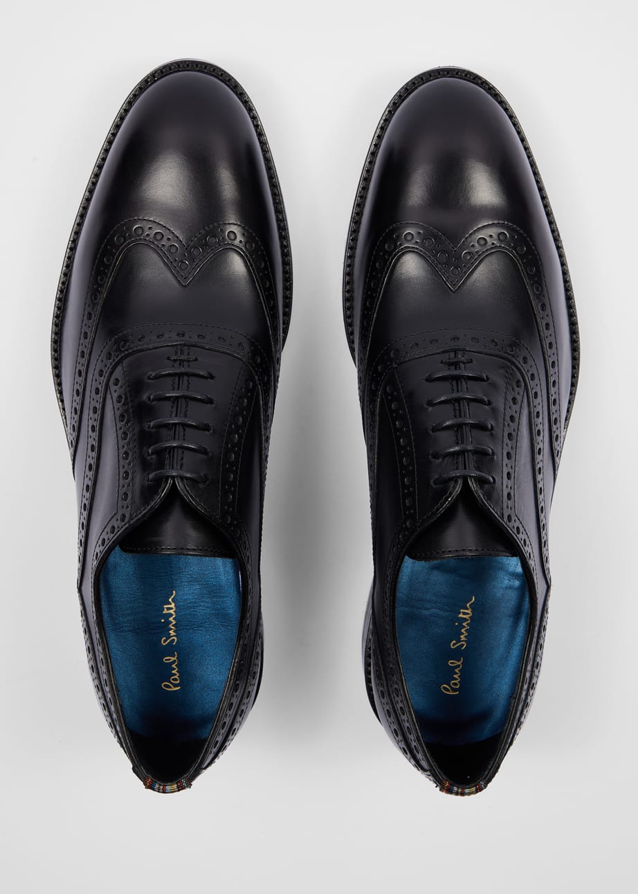 Men's Black Leather 'Mills' Brogues