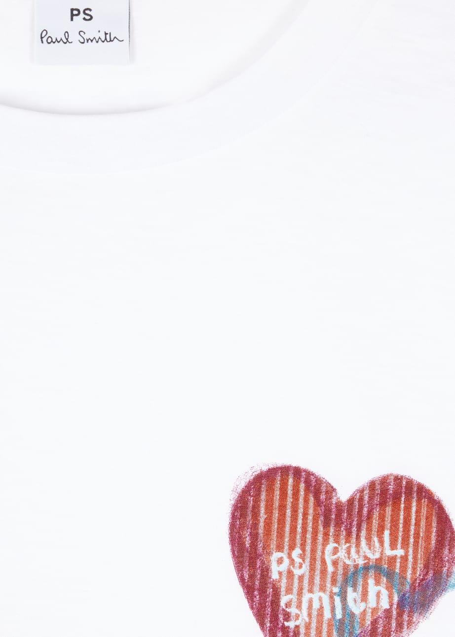 Women's White Heart Logo T-Shirt