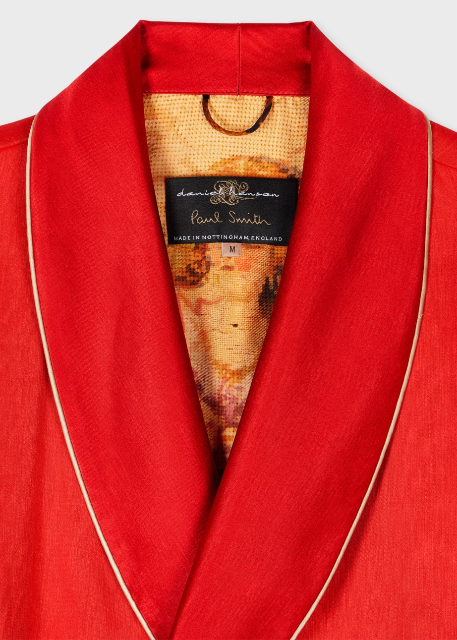 Daniel Hanson For Paul Smith - Red Linen And Silk Dressing Gown