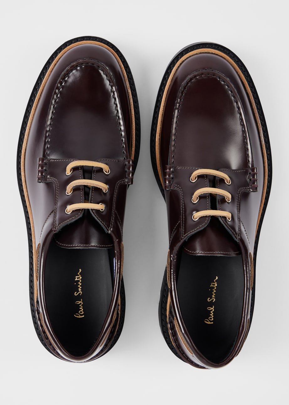 Men's Bordeaux Leather 'Barca' Shoes