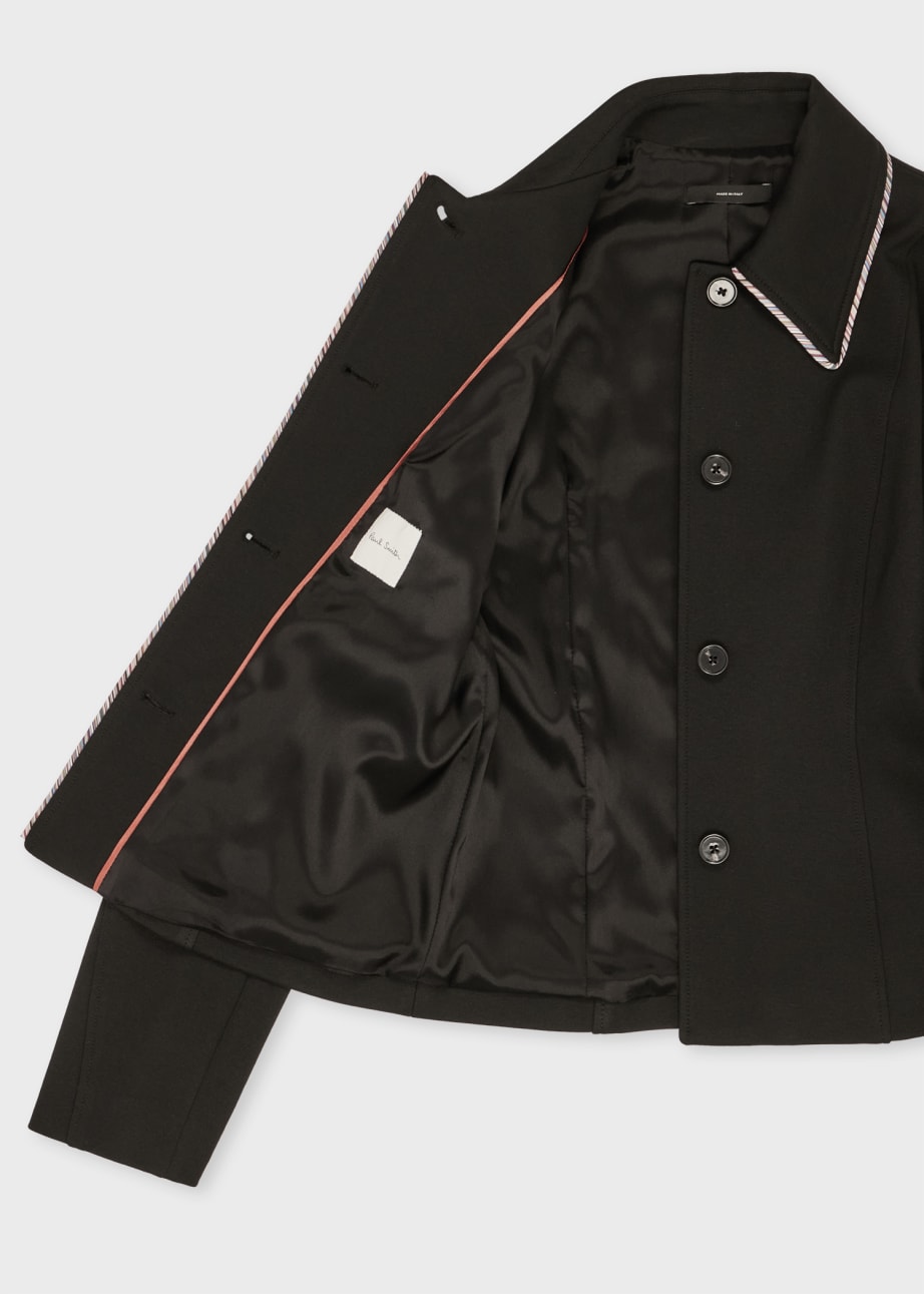 Women's Black Milano 'Signature Stripe' Jacket