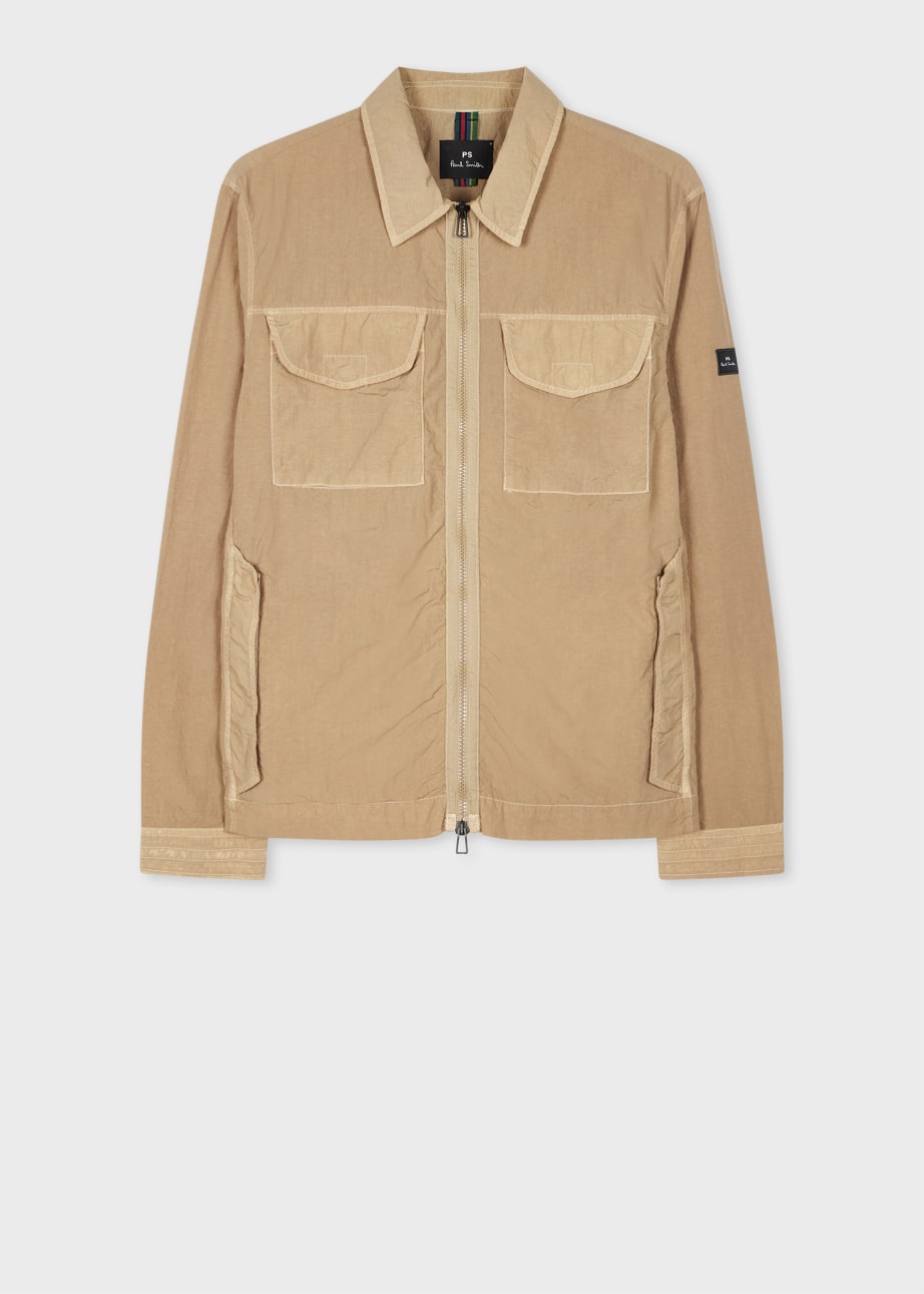 Men's Sand Garment Dyed Nylon Jacket
