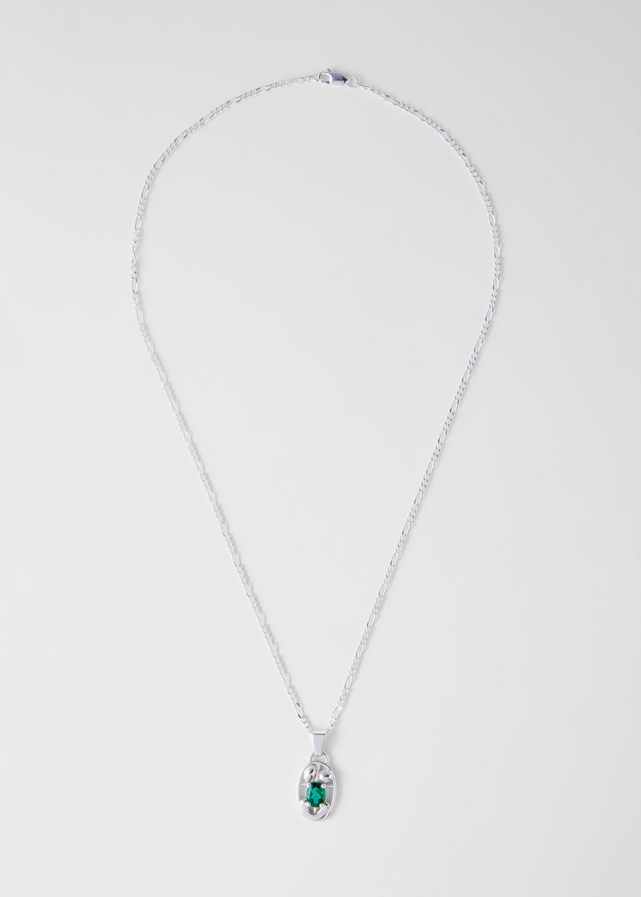 Alec Doherty For Paul Smith - Emerald Oval One Pendant Necklace