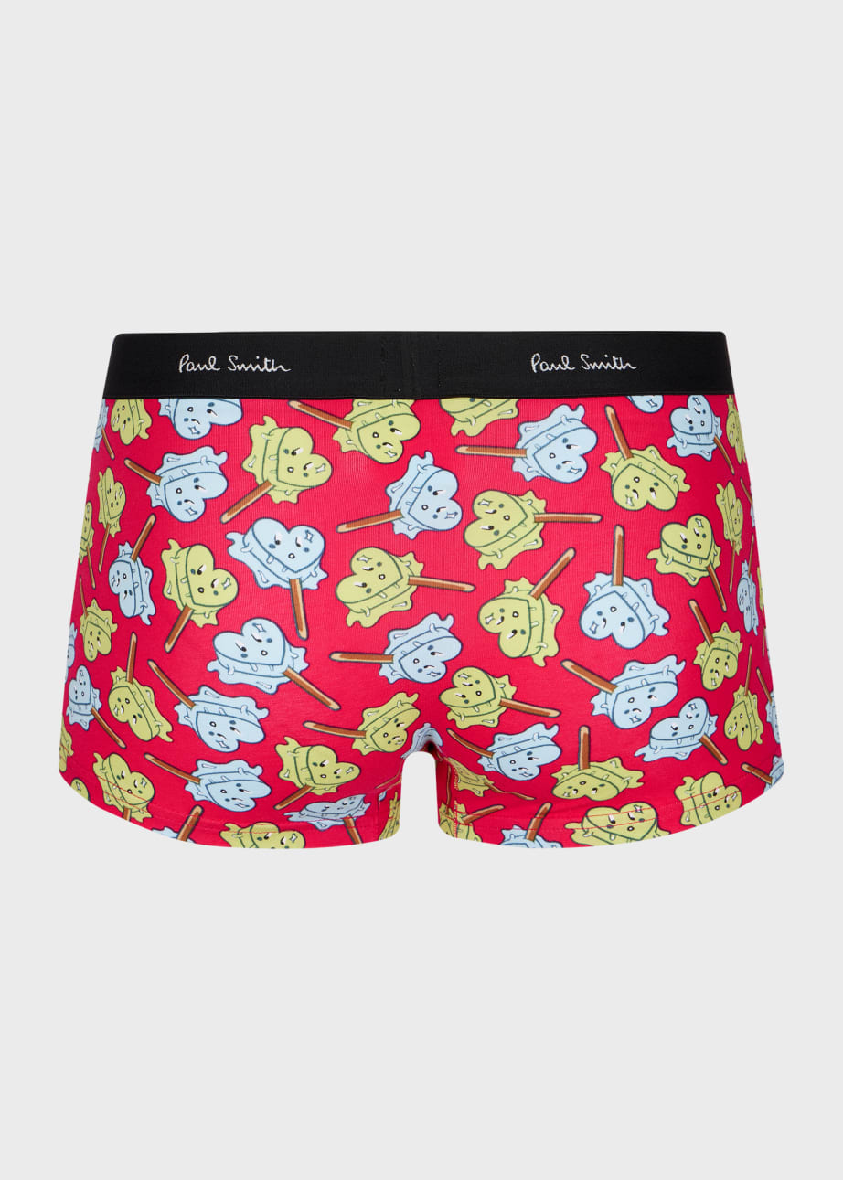 Red 'Melted Lolly' Print Boxer Briefs