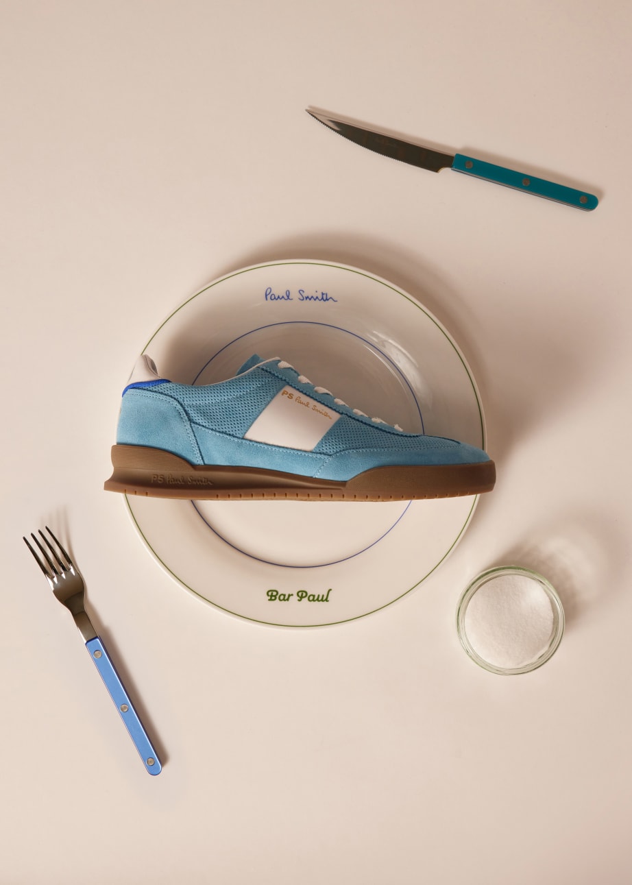 Men's Light Blue Suede 'Dover' Trainers