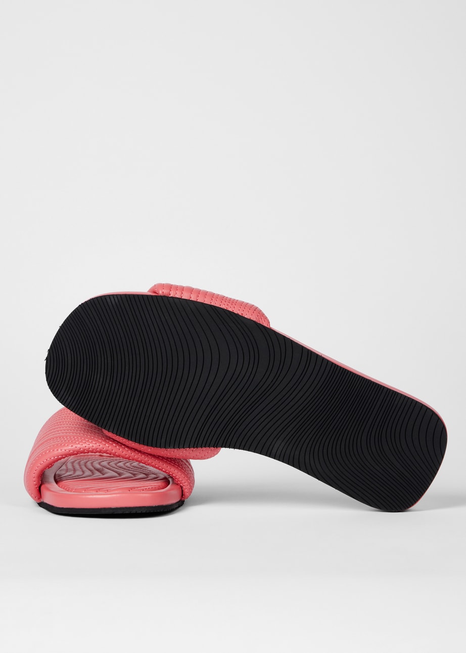 Women's Coral 'Laurel' Leather Sliders