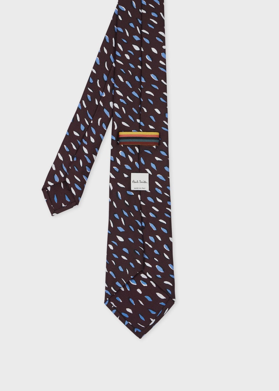 Men's Burgundy 'Screen Dance' Tie
