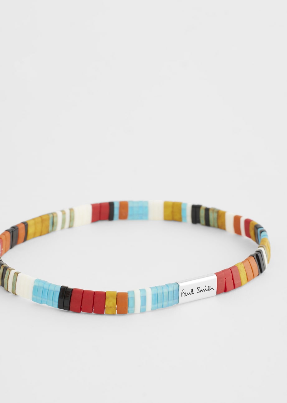 'Signature Stripe' Flat Bead Bracelet