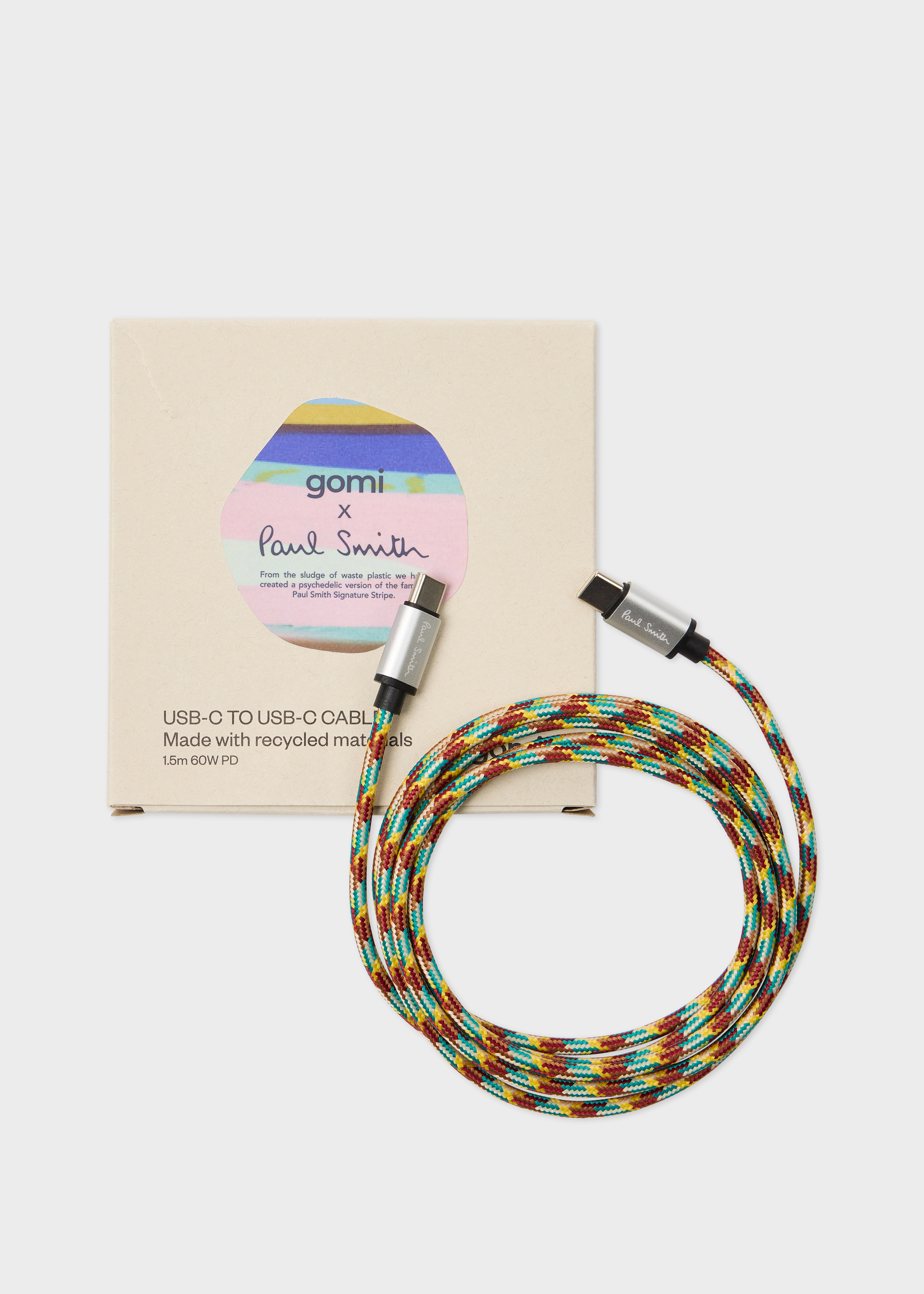 Paul Smith Gomi x Paul Smith - USB-C to USB-C Charging Cable | King's Cross