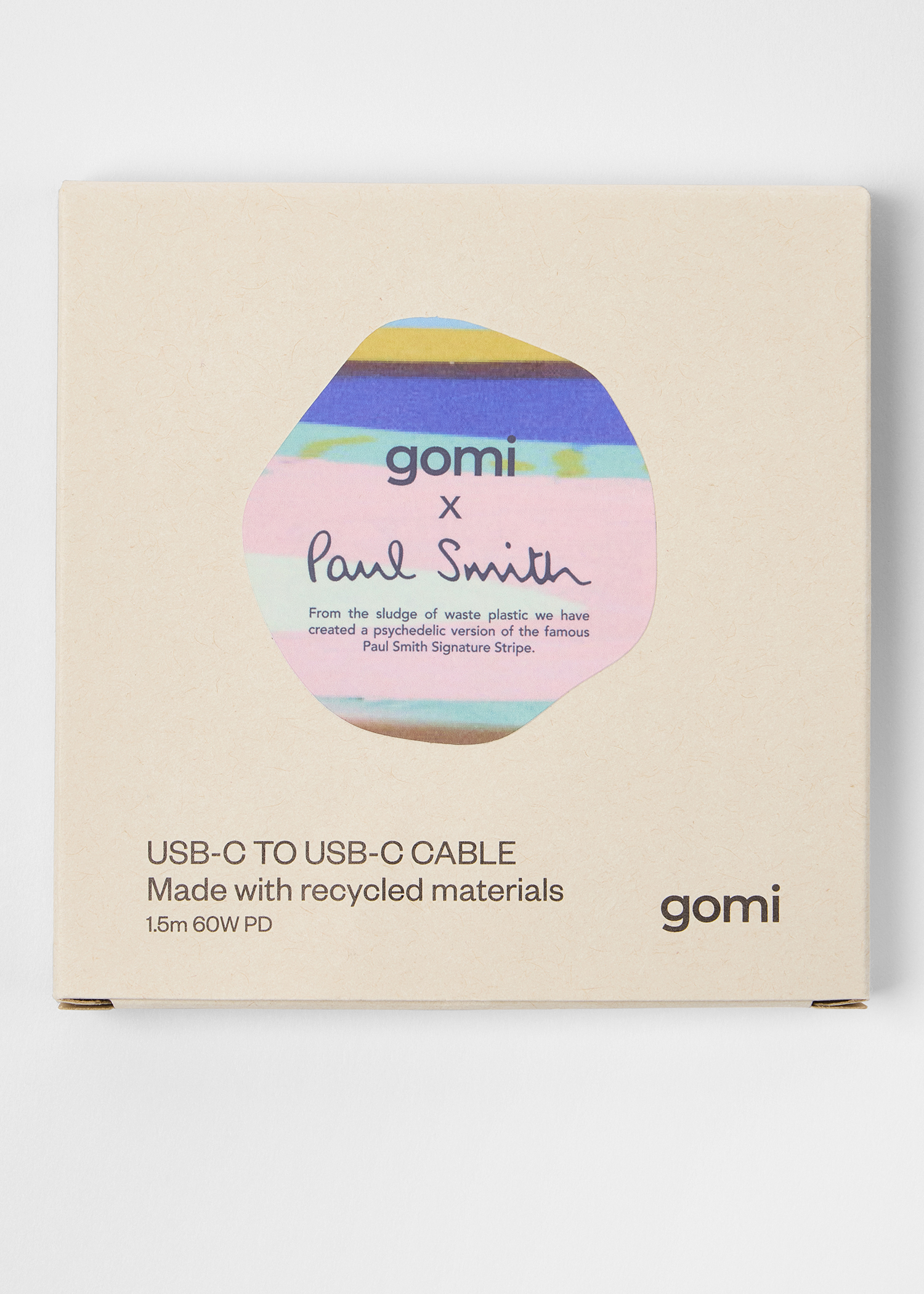 Paul Smith Gomi x Paul Smith - USB-C to USB-C Charging Cable | King's Cross