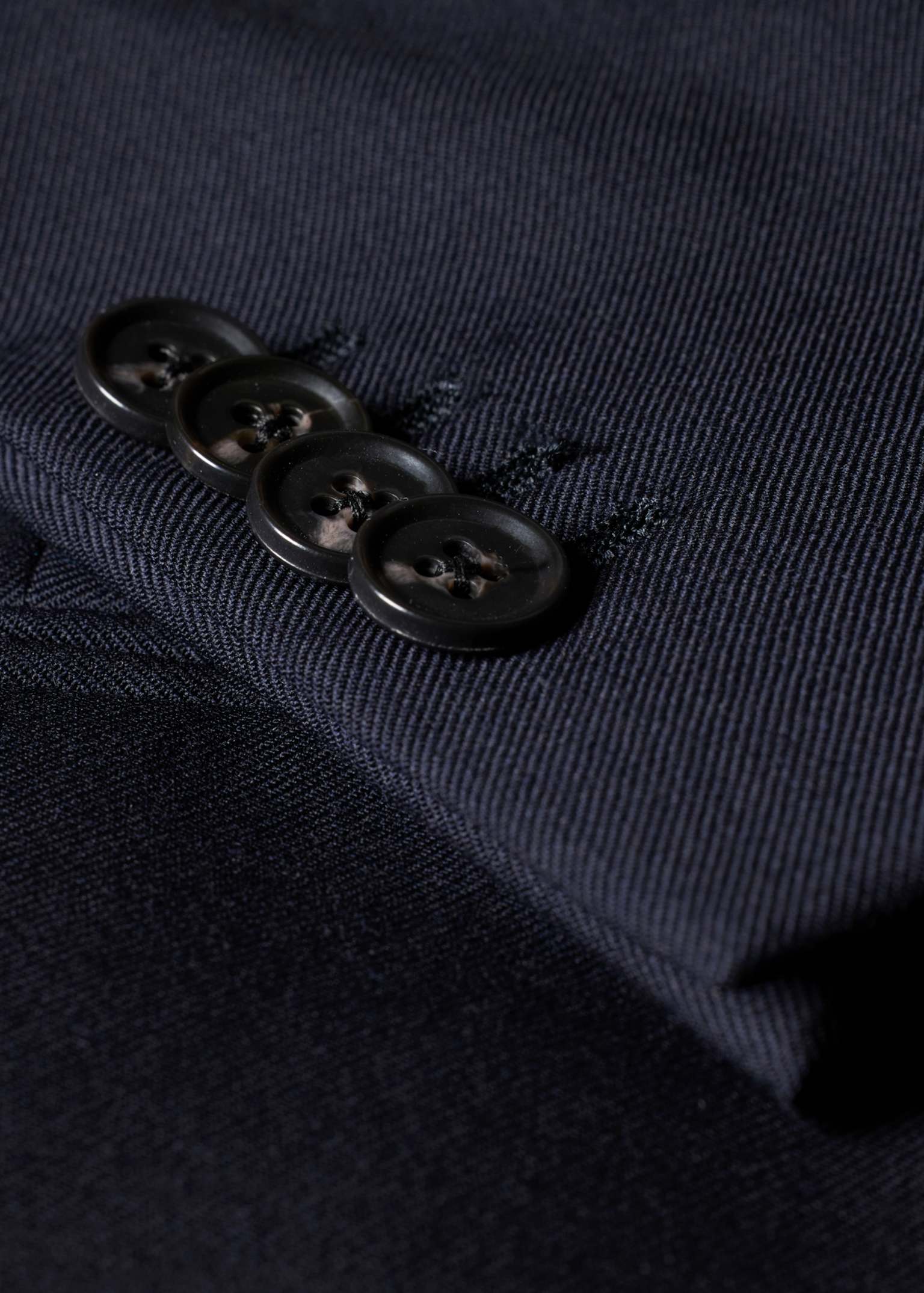 A Suit To Travel In - Women's Navy One-Button Wool Blazer