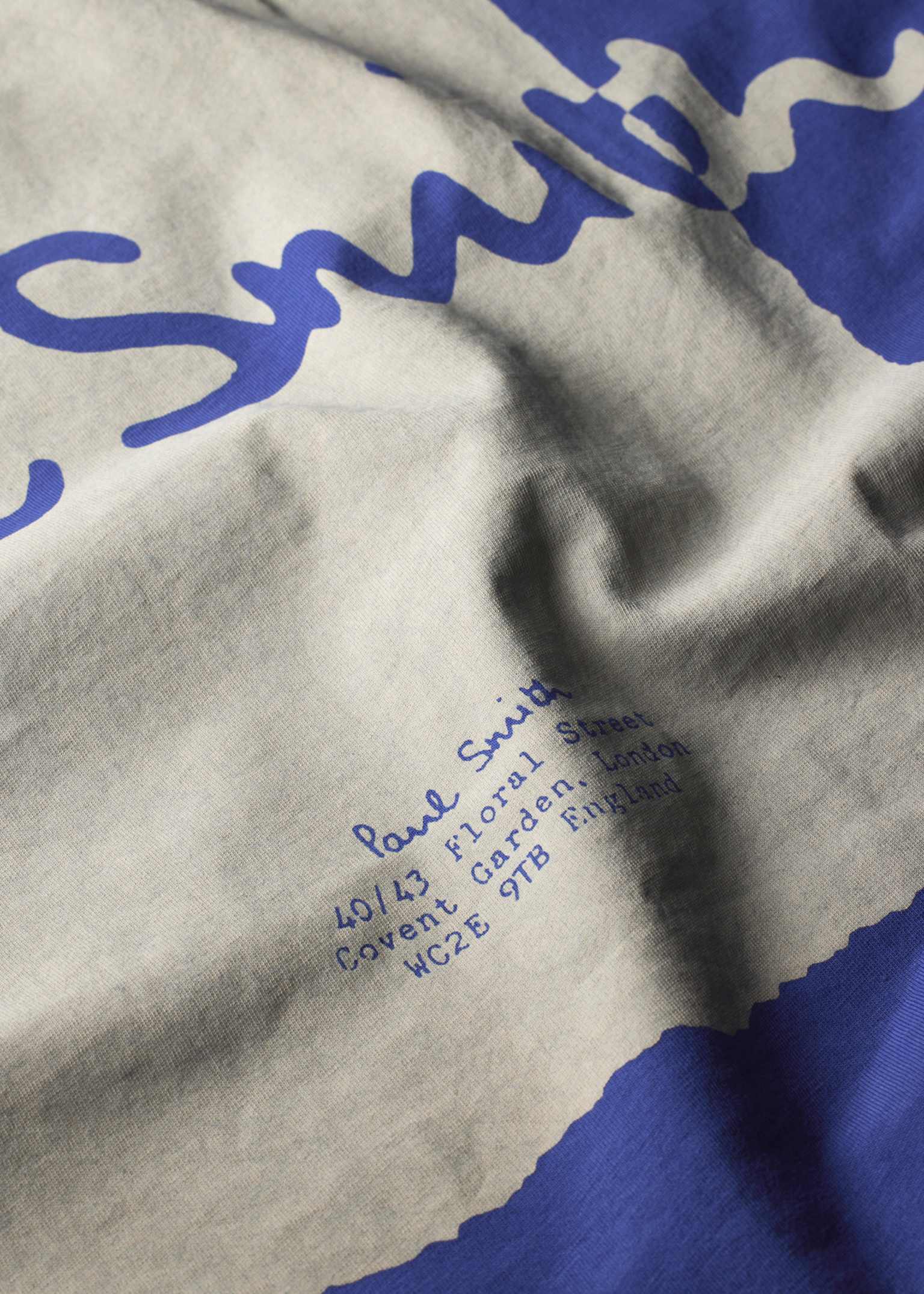 Men's Cobalt Blue Signature Logo Print T-Shirt