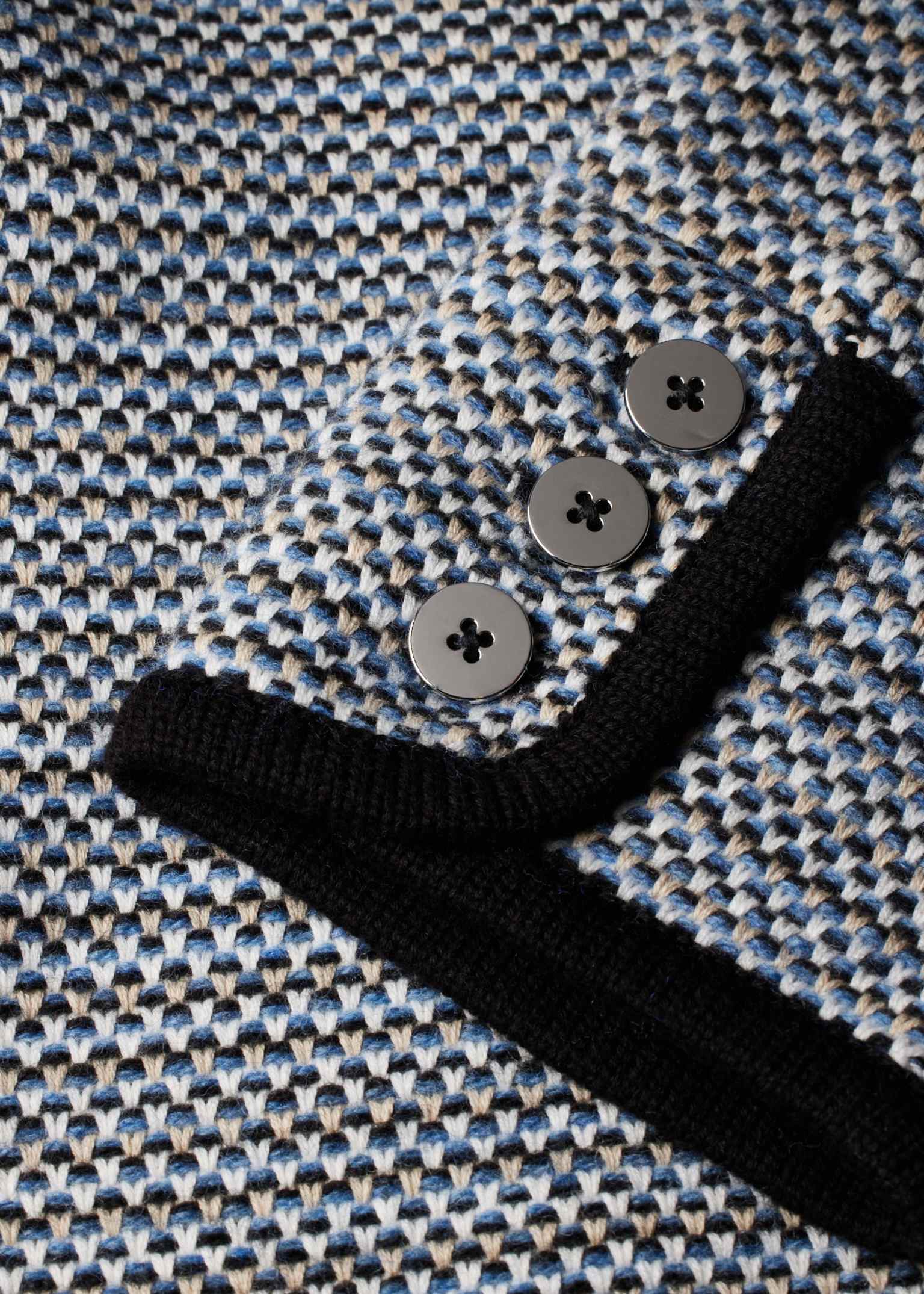 Women's Black Knitted Button Jacket Paul Smith