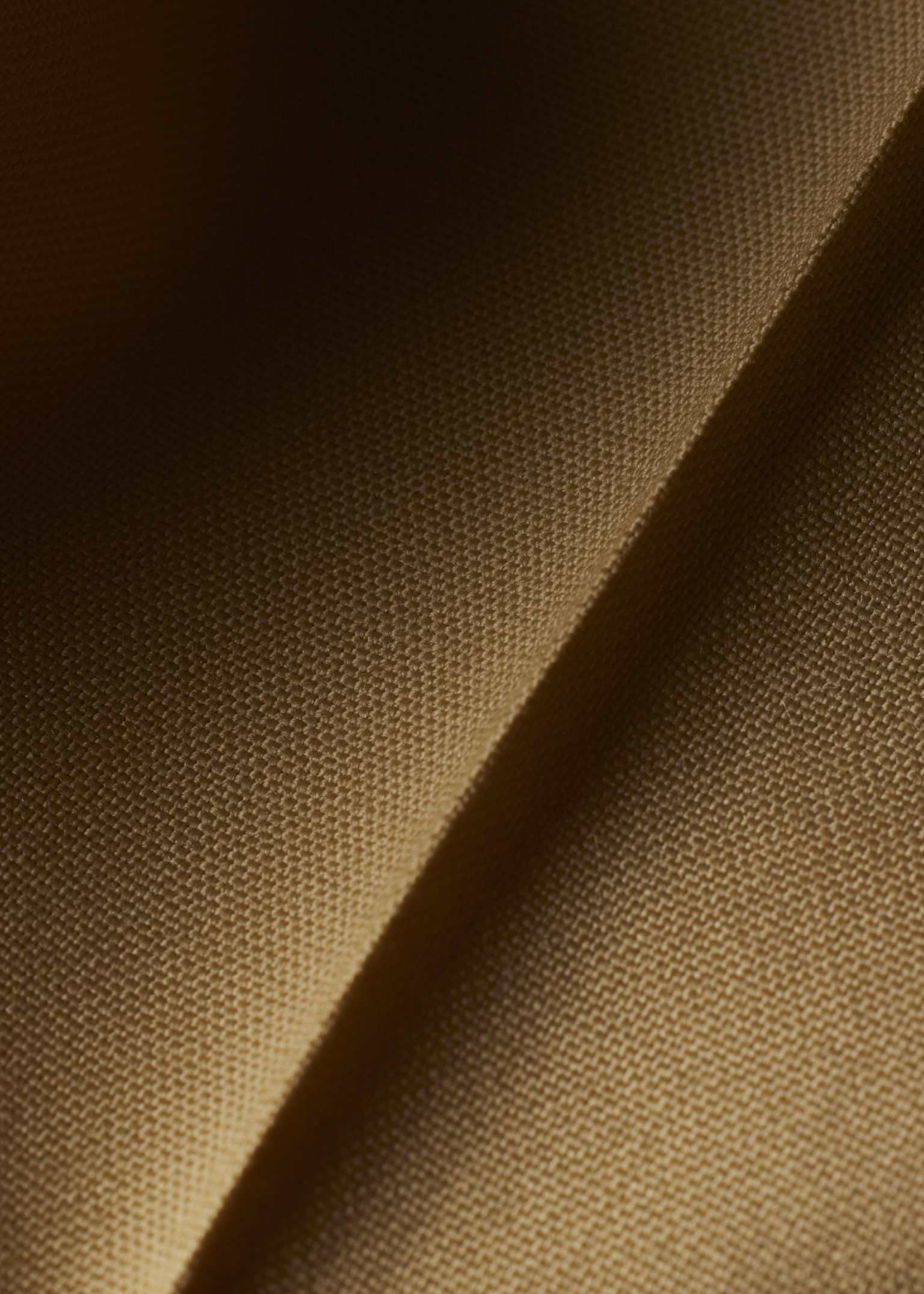 Women's Muted Yellow Wool Wide-Leg Trousers