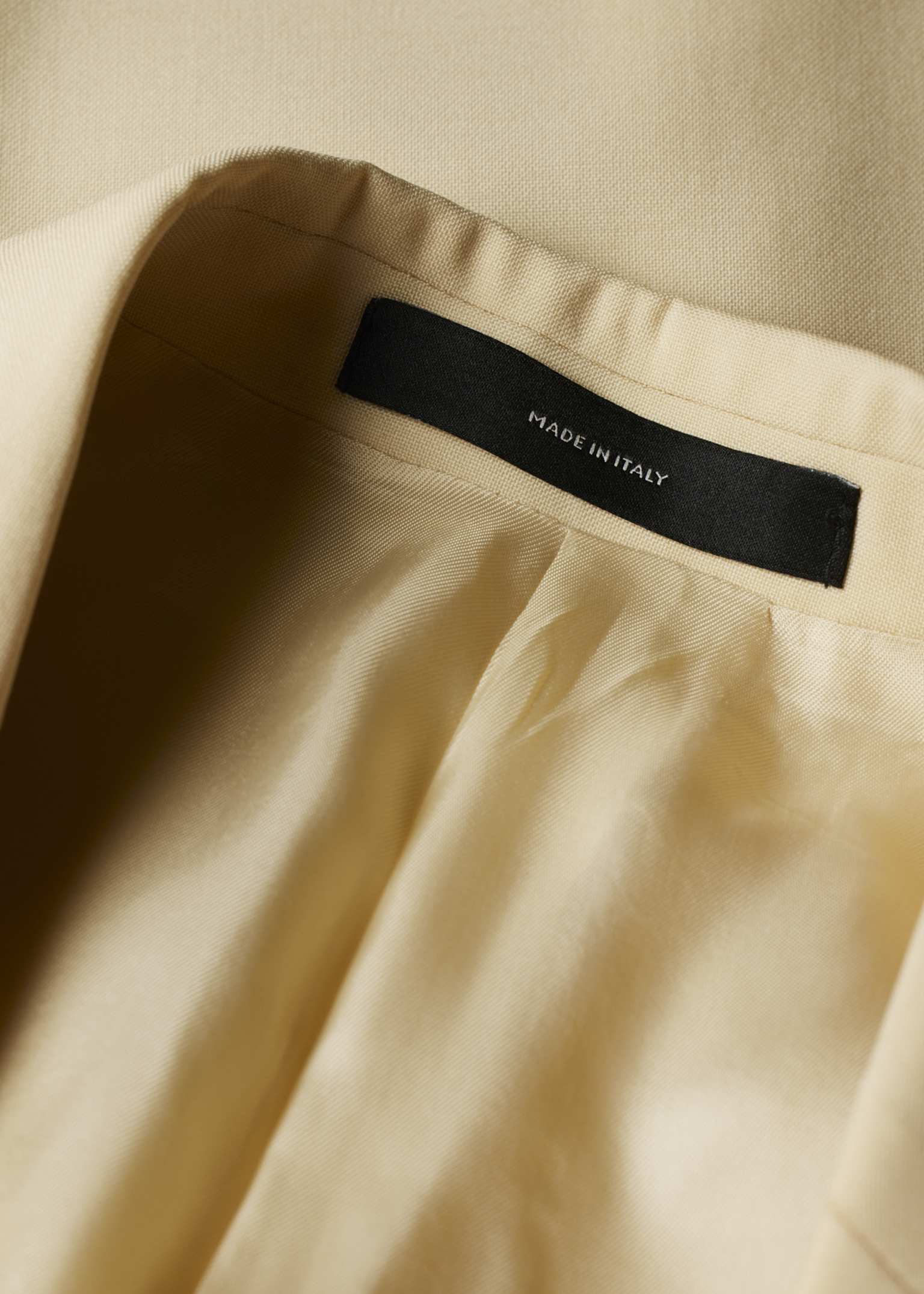 Men's Butter Yellow Wool-Mohair Suit