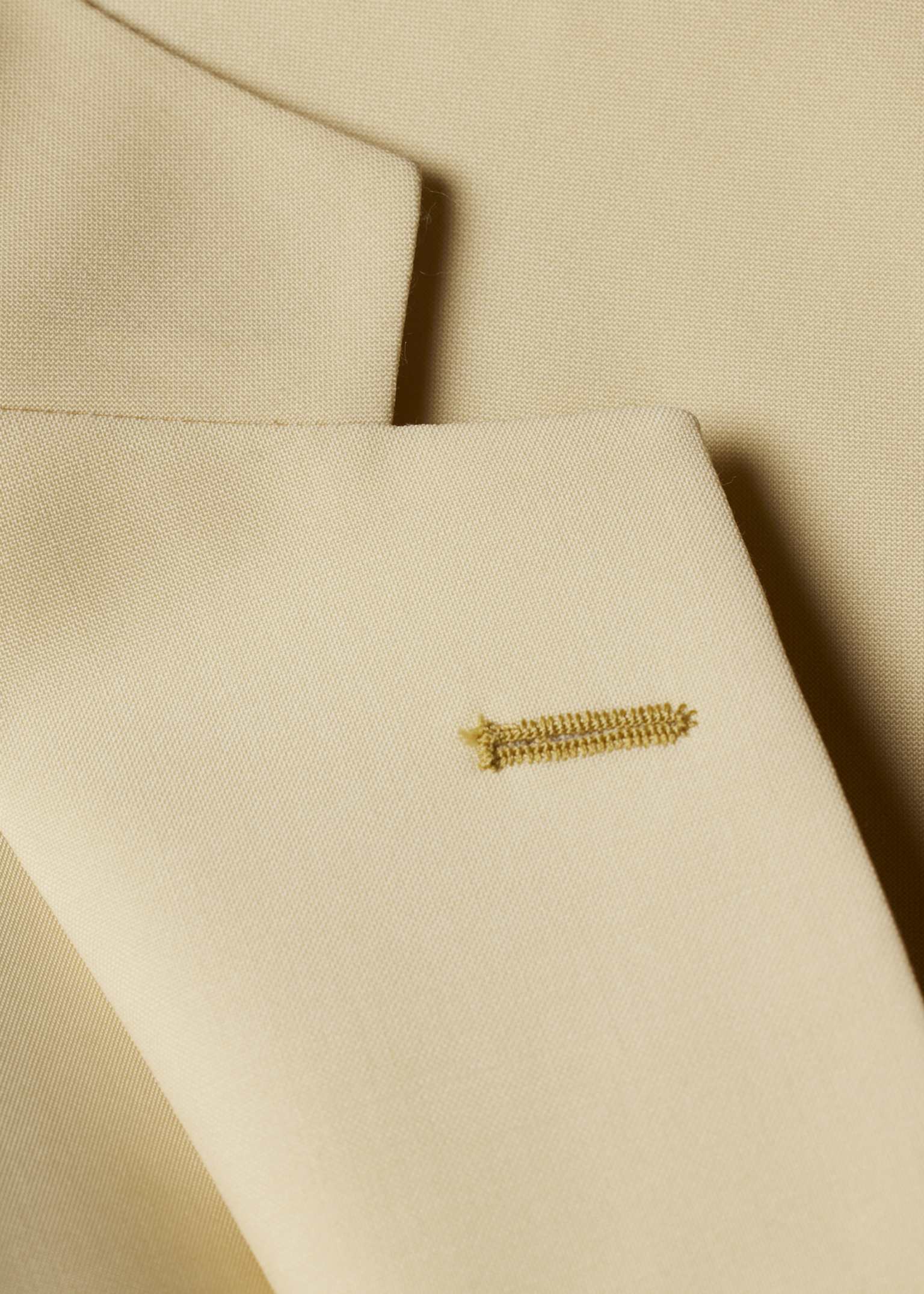 Men's Butter Yellow Wool-Mohair Suit