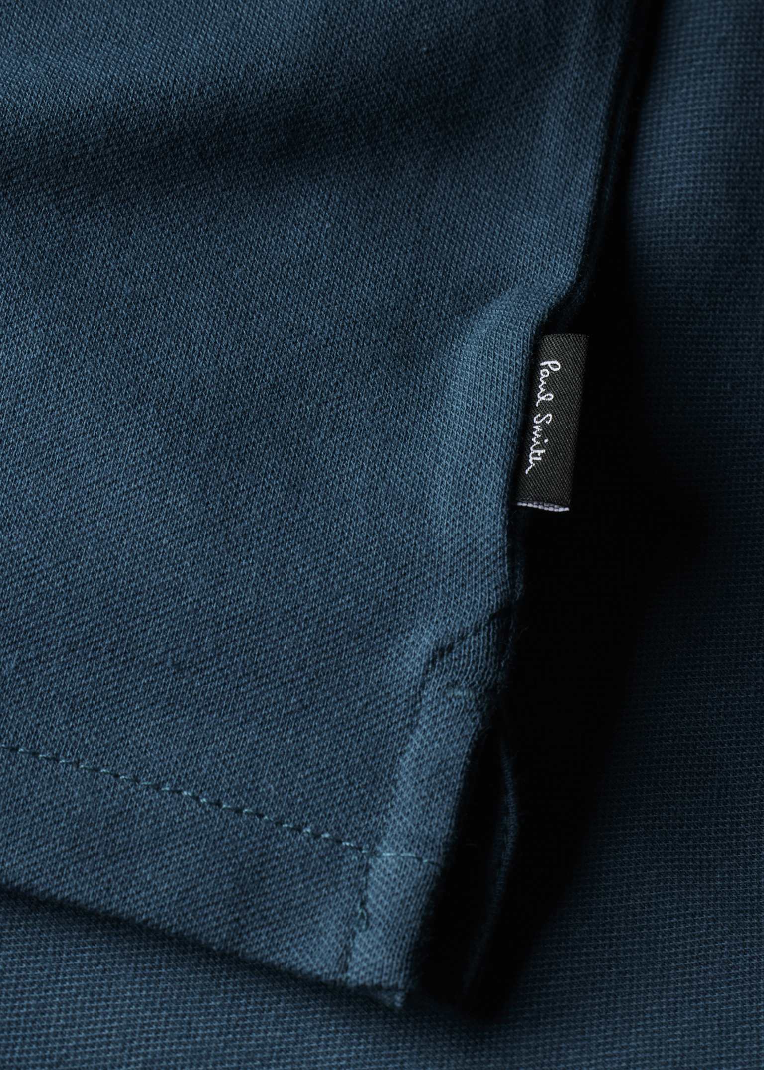 Men's Teal Contrast Tipping Zip-Neck Polo Shirt